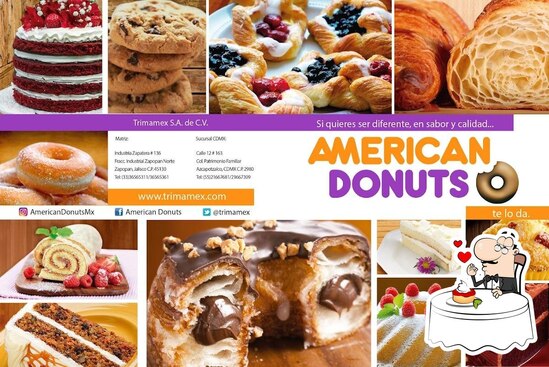Menu at American Donuts, Zapopan