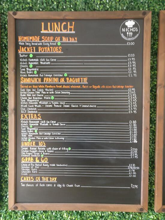 Menu at The Crusty Cob, Northwich