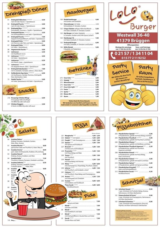 LoLo Burger, Pizza, Döner kebap Haus Restaurant, Brüggen - Restaurant ...
