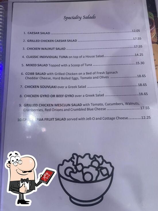Menu at Embassy Diner restaurant, Bethpage