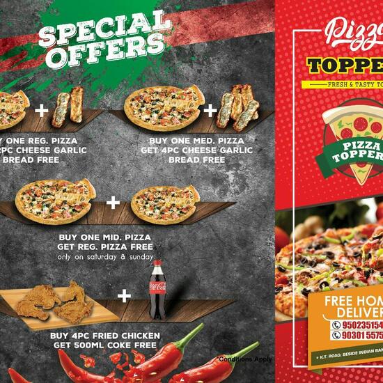 Menu at PIZZA TOPPERS, Tirupati