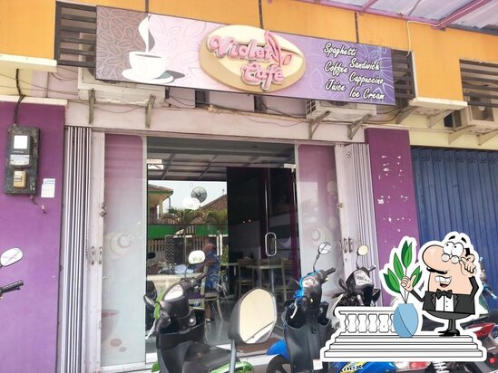 Menu at Violet Cafe, Malang