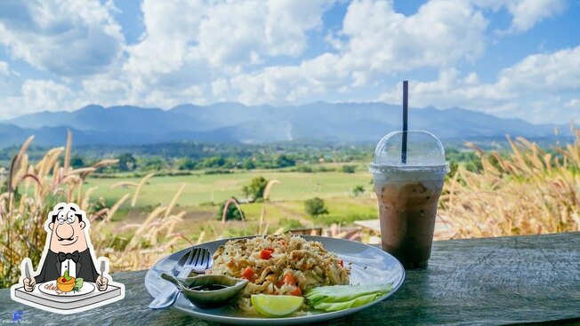 Menu at Two Huts Pai cafe, Pai