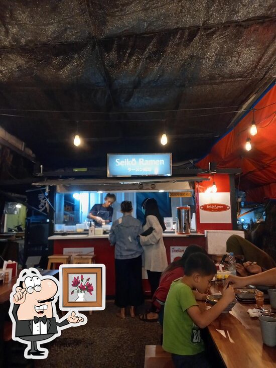 Menu at Seiko Ramen restaurant, Bogor