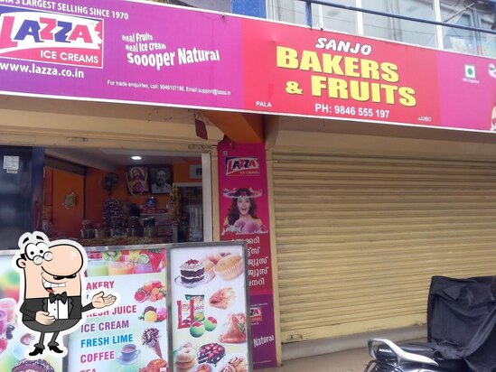Menu at Sanjo bakers and fruits, Pala