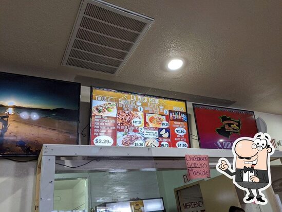 Menu at Carnitas La Yoca restaurant, Tucson, S 6th Ave