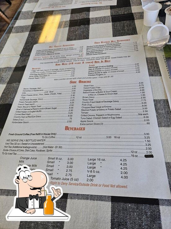 Menu at Doug & Lil's Potato Patch restaurant, DeLand