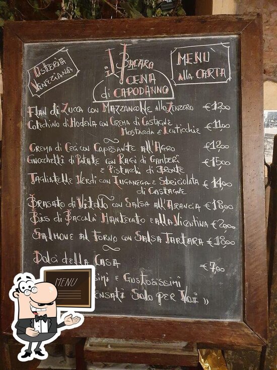 Menu da Il Bacaro ristorante, Torino