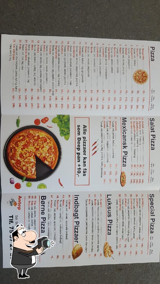 Antep Pizza Bar, Bjert - Restaurant menu, prices and reviews