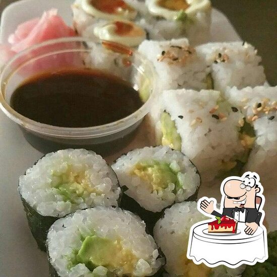 Menu at Ming Woo sushi bar, Pretoria