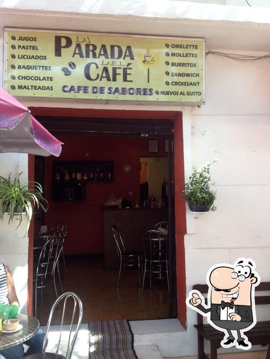 Menu at La Parada Del Café, Mexico City