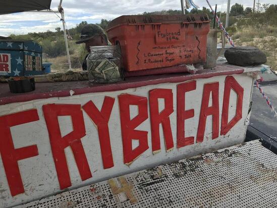 Menu at Frybread Stand, Camp Verde