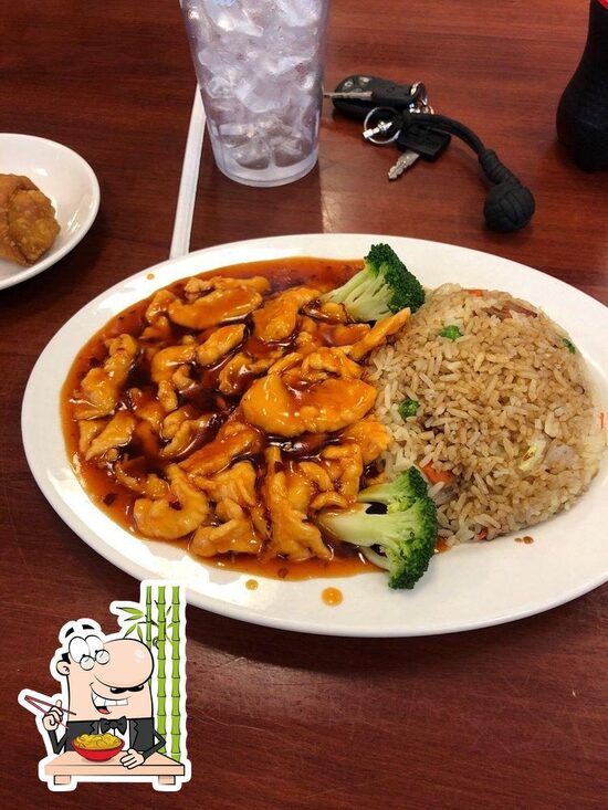 Menu at Magic Wok restaurant, Lebanon