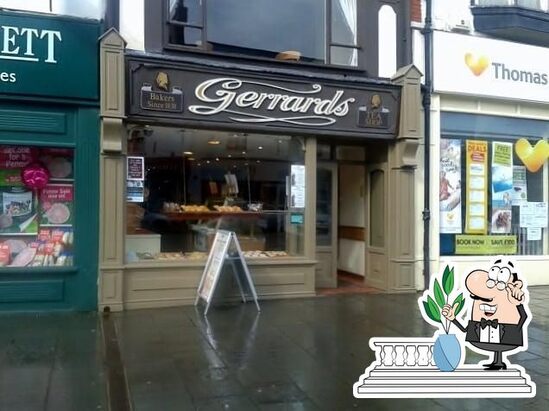 Menu at Gerrard's cafe, Mold
