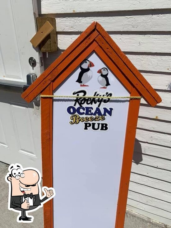 Menu at Rocky's Ocean Breeze restaurant, Salvage