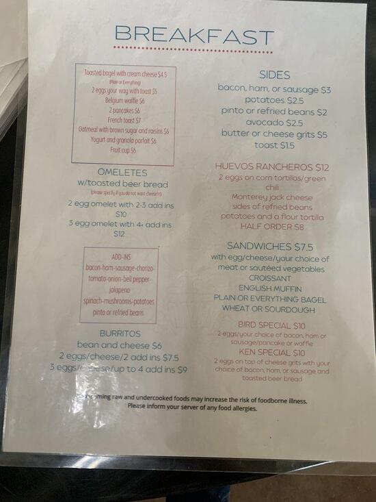 Menu at Buns N' Roses - Cafe’ And Gifts, Marfa