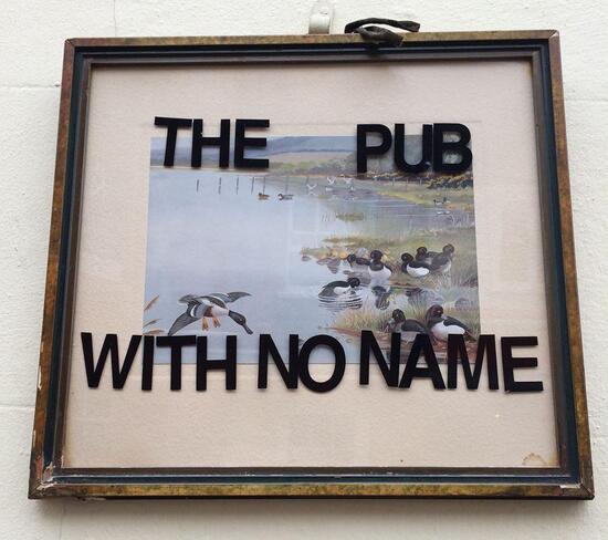 Menu at The Pub with No Name, Hitchin
