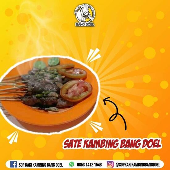 Menu at Sop Kaki Kambing Bang Doel restaurant, Palasari