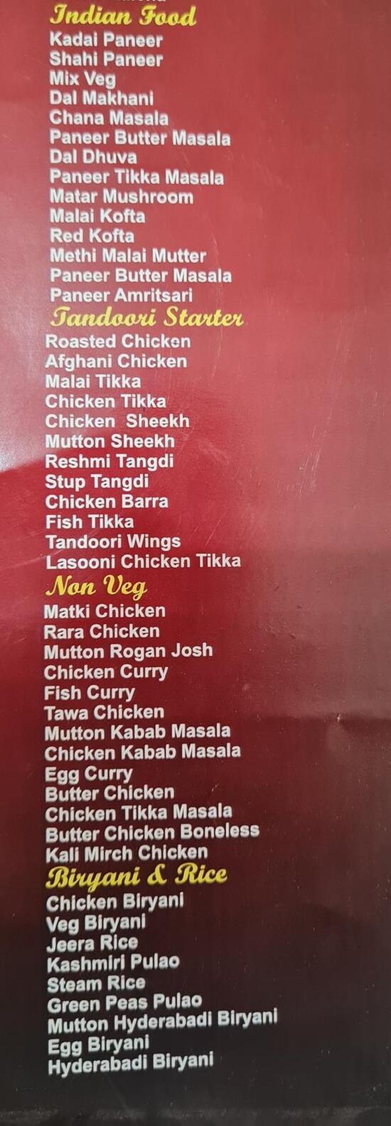 Menu at The Divine Restaurant, Gurugram