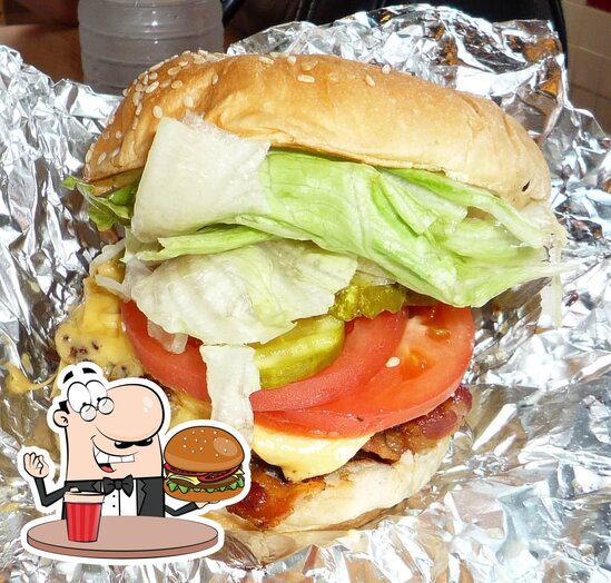 Menu at Five Guys fast food, Parma