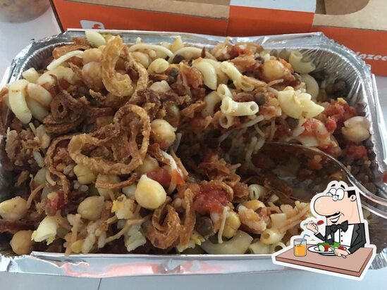 Menu at Lazeez Koshari restaurant, Abu Dhabi, Sultan Bin Zayed The First St
