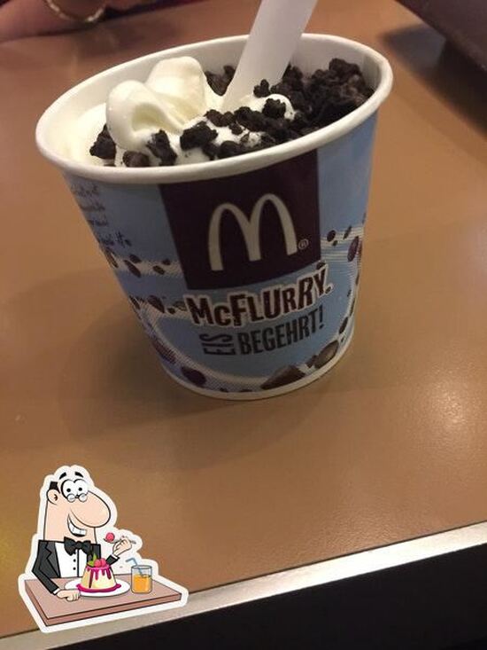 Menu at McDonald's Wien restaurant, Vienna, Jedletzbergerstraße 7