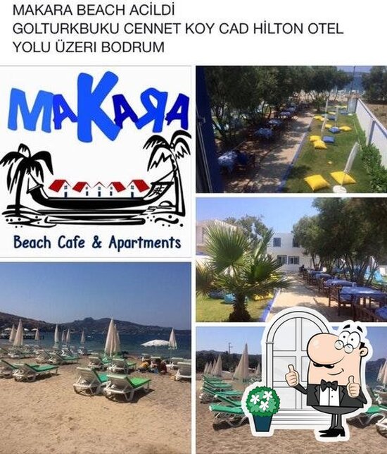 Menu at Makara Beach, Göltürkbükü