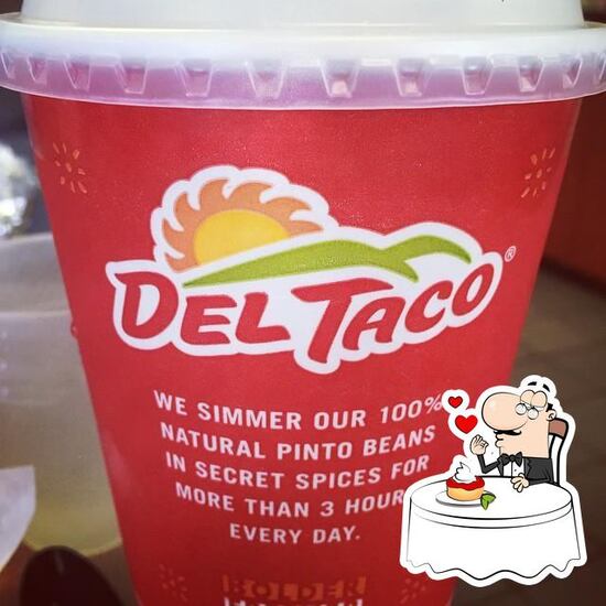 Menu at Del Taco restaurant, Los Angeles, 6821 Balboa Blvd