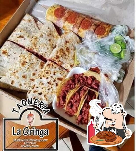 Menu at Taquería "La Gringa" restaurant, Ciudad Acuña