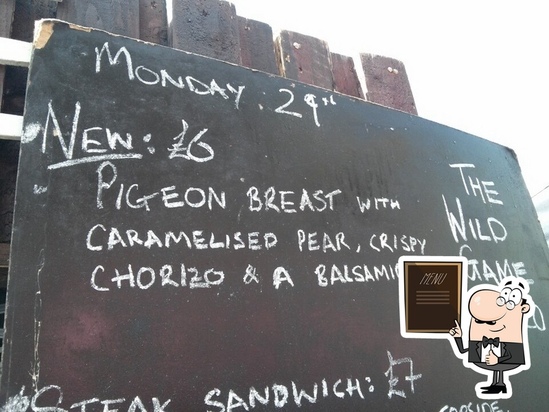 Menu at Wild Game restaurant, London