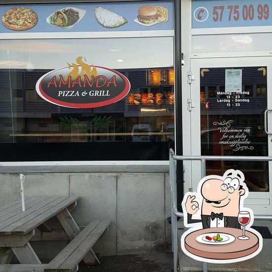 Menu at Amanda Pizza & Grill restaurant, Florø