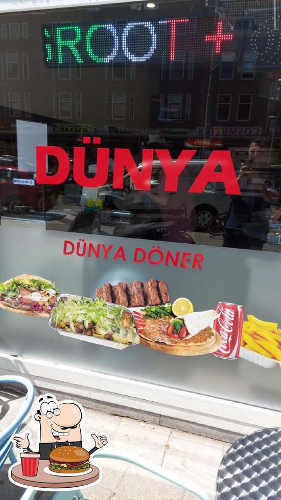 Menu at Dünya döner, Rotterdam