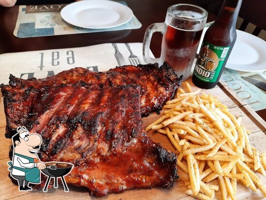 Menu at Moncho's BBQ, Tijuana