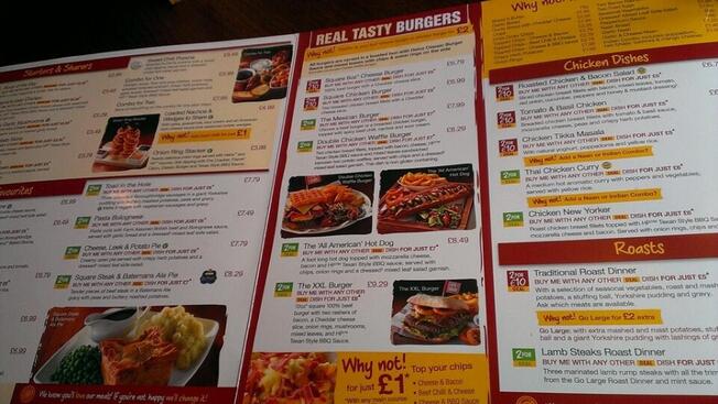 Menu at Griffin Inn pub & bar, Widnes, 184 Warrington Rd