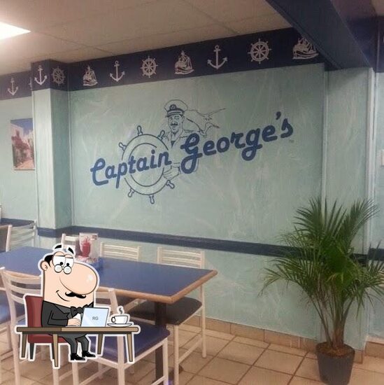 Menu at Captain Georges Fish & Chips restaurant, Colborne