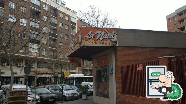 Menu at La Nata cafeteria, Madrid
