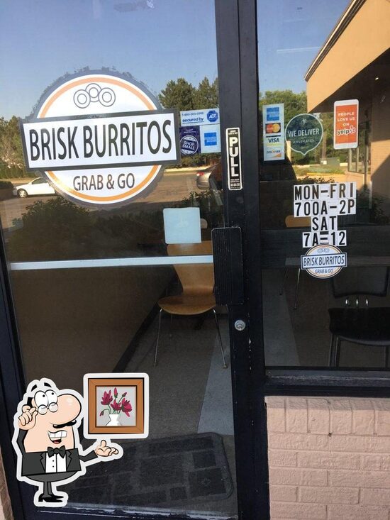 Menu at Brisk Burritos restaurant, Greenwood Village, S Yosemite St