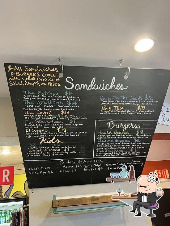 Menu at Pendulum fast food, Norfolk