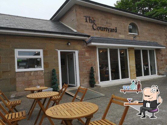 Menu at The Courtyard cafe, Beadnell