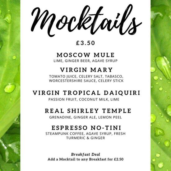 Menu at Beetroot Sauvage restaurant, Edinburgh