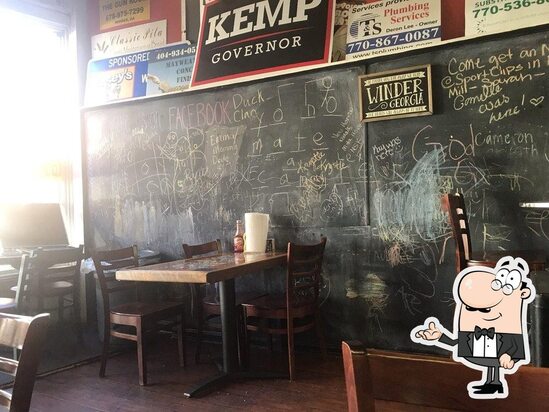 Menu at Casey's restaurant, Winder