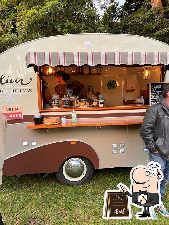 Menu at Oscar Vintage Coffee Van, Olinda