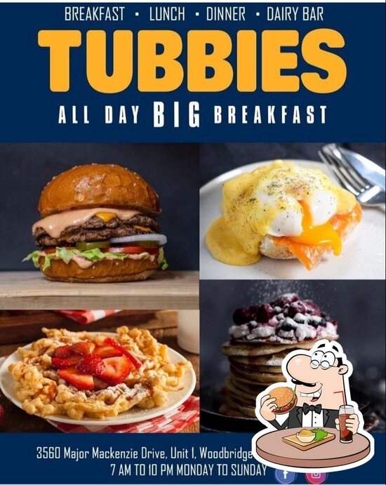 Menu at Tubbies Big Breakfast Lunch & Dairy Bar - Vaughan, Vaughan