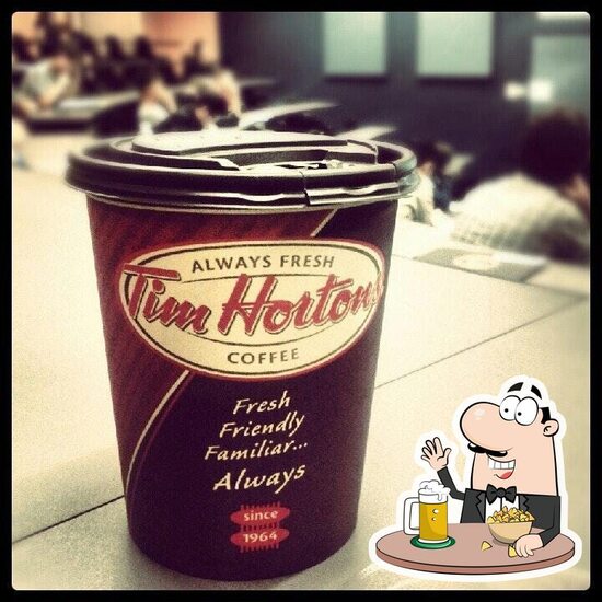 Menu at Tim Hortons, Waterloo, Davis Centre