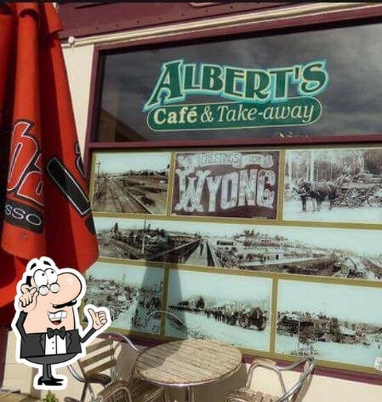 Menu at Albert's Café & Take-away cafe, Wyong