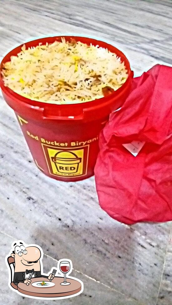 Menu at Red bucket biryani, Kamareddy
