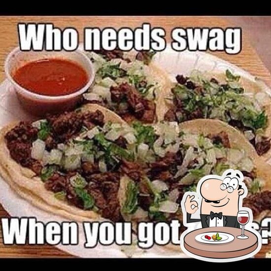 Menu at Santos tacos restaurant, Beaumont