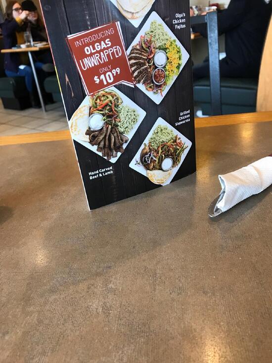Menu at Olga's Kitchen restaurant, West Bloomfield Township, Orchard ...