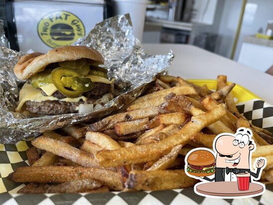 Menu at Two Fat Guys Burgers & Fries restaurant, Lake City, 161 SW ...