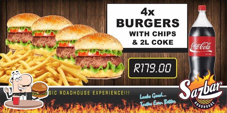 Menu at Sazbar Roadhouse Brakpan, Brakpan